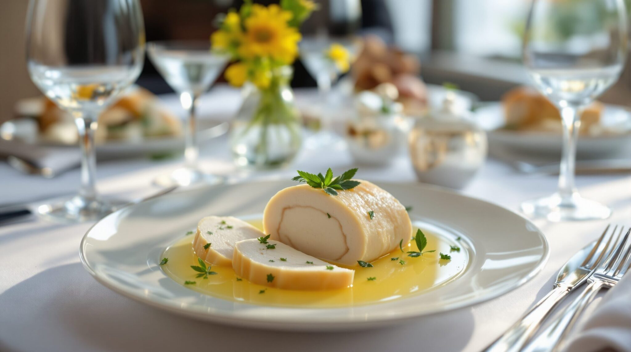 Terrine de poulet en gelée au citron, recette facile et raffinée